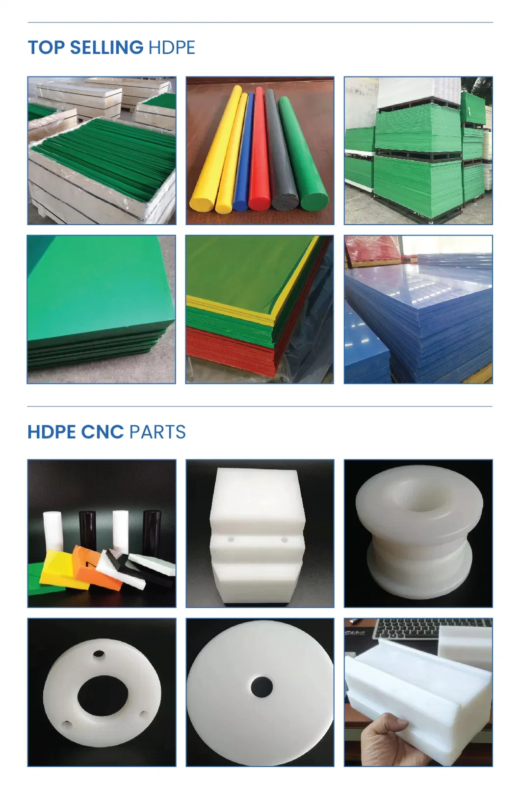 Wholesale Plastics Sheet HDPE Rod with Yellow High Density Polyethylene ...